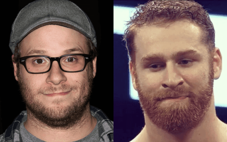 Seth Rogen Believes He Looks Nothing Like Sami Zayn
