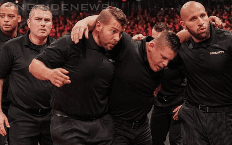 Identity Of Security Guard Travis Browne Knocked Out During WWE RAW ...
