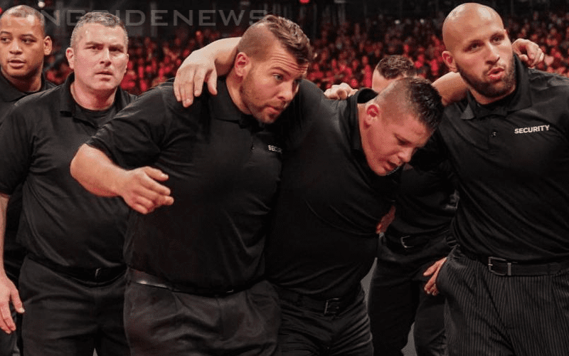 Identity Of Security Guard Travis Browne Knocked Out During WWE RAW ...