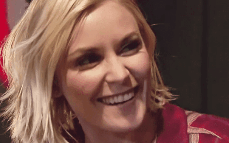 Renee Young Backstage At AEW Revolution