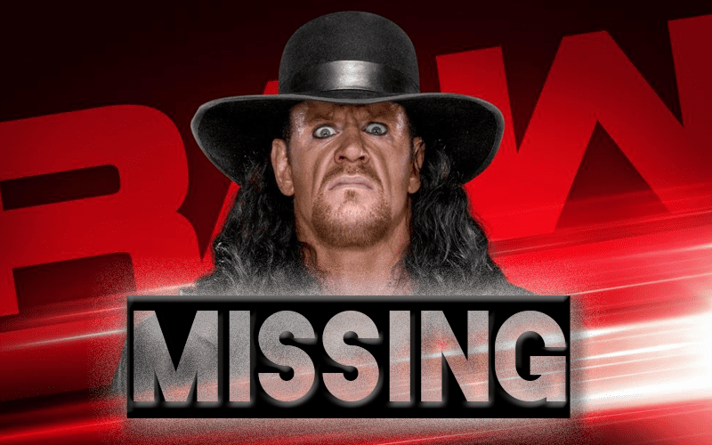 The Undertaker's Whereabouts During WWE RAW This Week