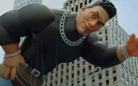 Video Of The Rock's Balloon In Macy's Thanksgiving Day Parade