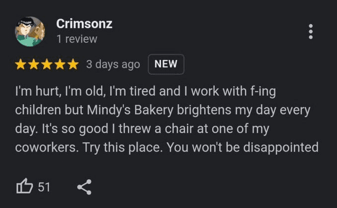 CM Punk Fans Leave Incredible Reviews For 'Mindy’s Bakery' After AEW ...