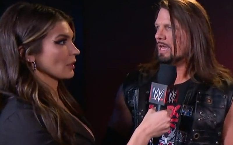 AJ Styles Asks Cathy Kelley To Handle His Rhea Ripley Problem