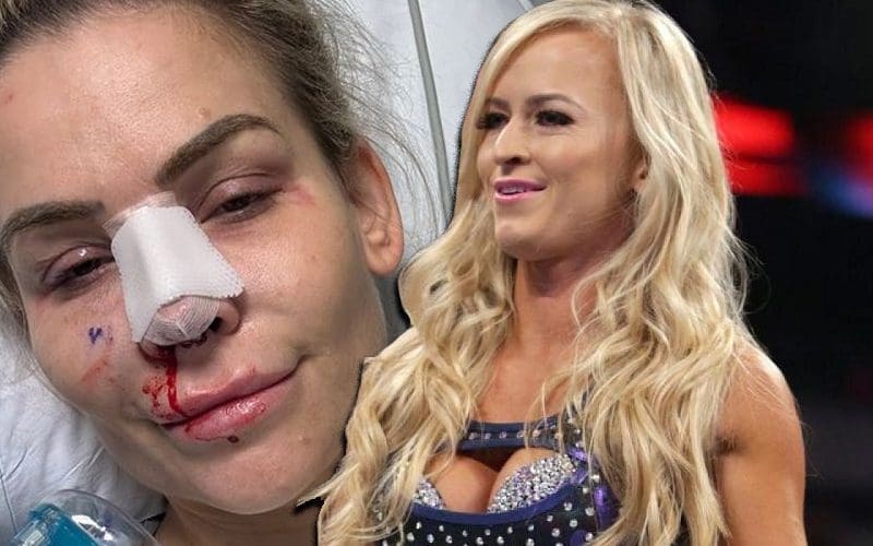 Summer Rae Drags Natalya's Look After Broken Nose