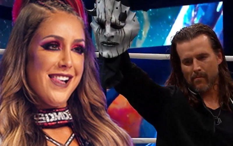 Britt Baker Reacts to Adam Cole's Devil Revelation at AEW Worlds End