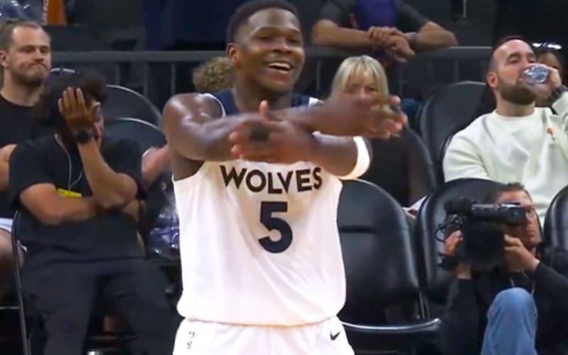 Anthony Edwards Performs DX Chop During Wolves Games Against The Suns