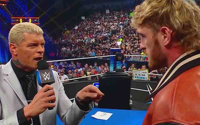 Logan Paul Pulls Switch-A-Roo During Contract Signing on 5/17 WWE SmackDown