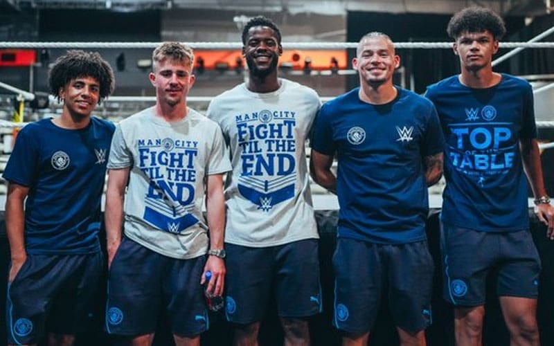 WWE Performance Center Gets Special Guest Visit From Manchester City ...