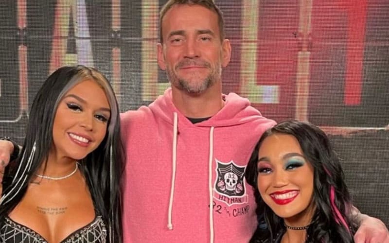 CM Punk Gets Early Birthday Gift from Roxanne Perez and Cora Jade