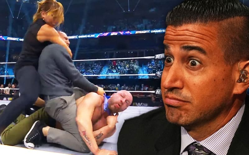 Justin Roberts Reacts to Bryan Danielson's Tie-Choking Spot At 9/25 AEW Dynamite: Grand Slam