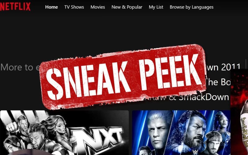 First Look at WWE's Upcoming Setup on Netflix Platform
