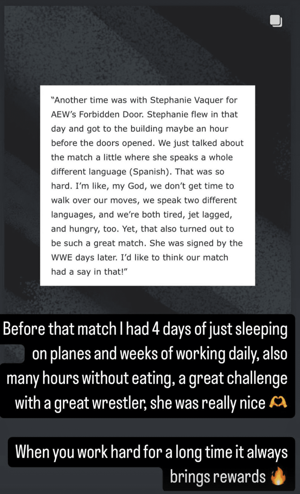 Stephanie Vaquer Addresses Mercedes Mone Taking Credit for Her WWE Signing