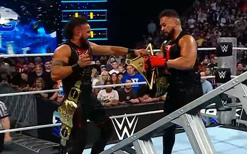 The Bloodline Retains WWE Tag Team Titles in Chaotic Triple Threat ...