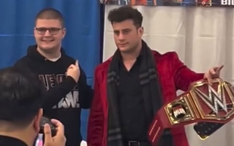 MJF Throws WWE Title Belt to the Floor at Meet and Greet