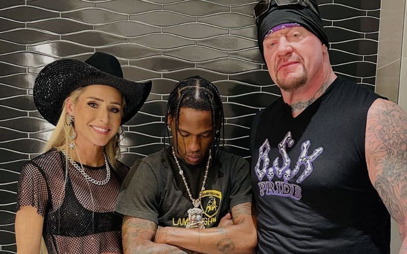 The Undertaker and Travis Scott Link Up Backstage at WWE RAW on Netflix