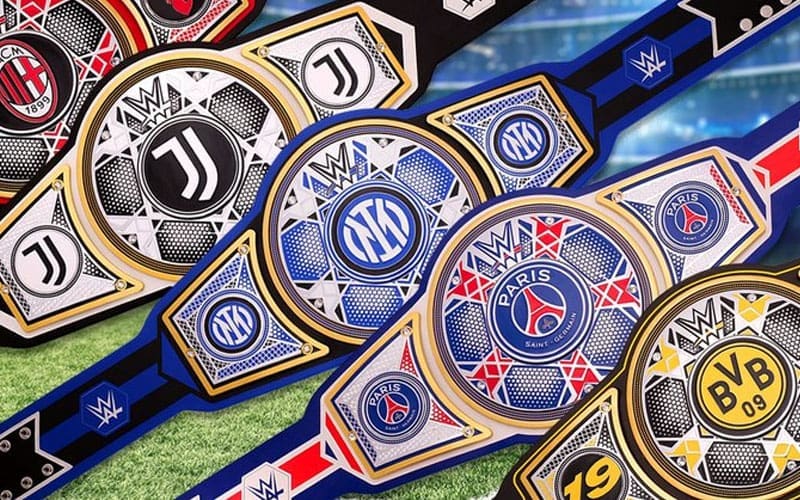 WWE Drops New Custom Championship Belts for Top European Football Clubs