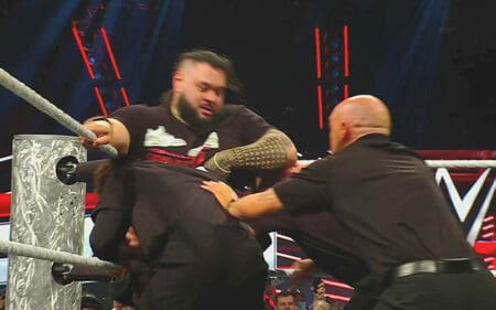 Identity of Security During Roman Reigns vs. Bronson Reed Brawl in ...