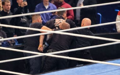Footage Shows Security Dragging Out Fan Who Jumped Barricade at WWE ...